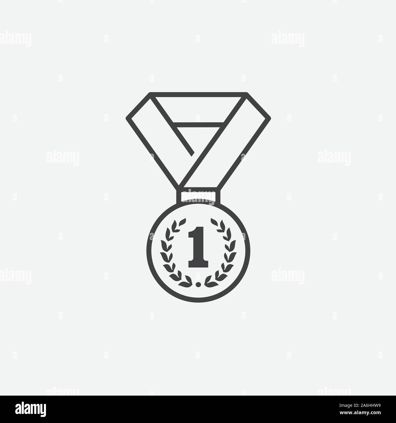 Logo vector illustration modèle médaille icône concevoir dans le style ...
