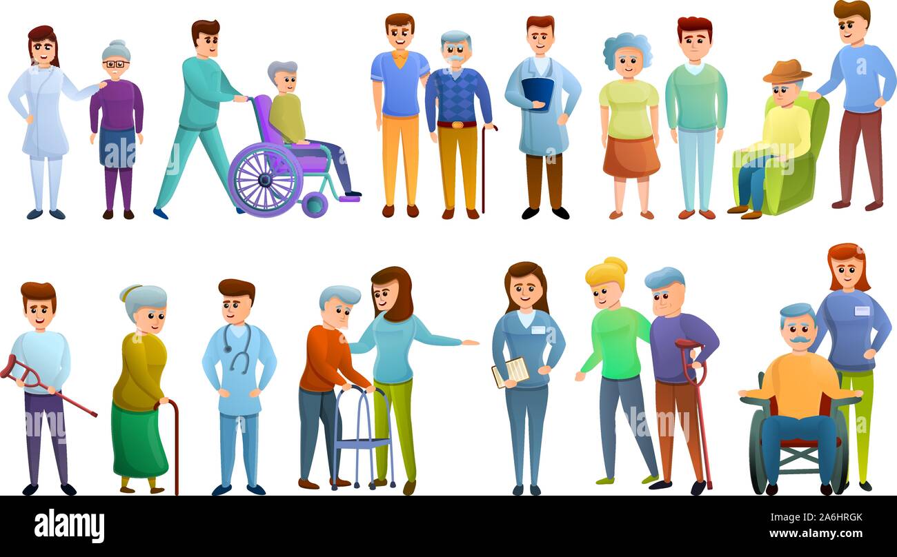 Aide soignante Banque d'images vectorielles - Alamy