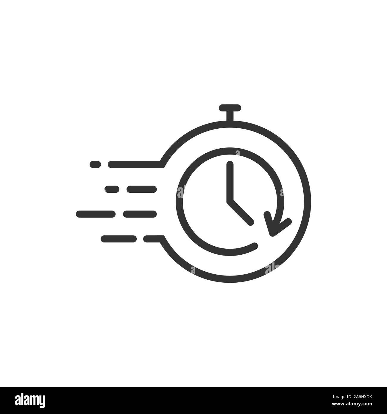 L'icône de recouvrement en télévision style. Répétez réveil vector ...