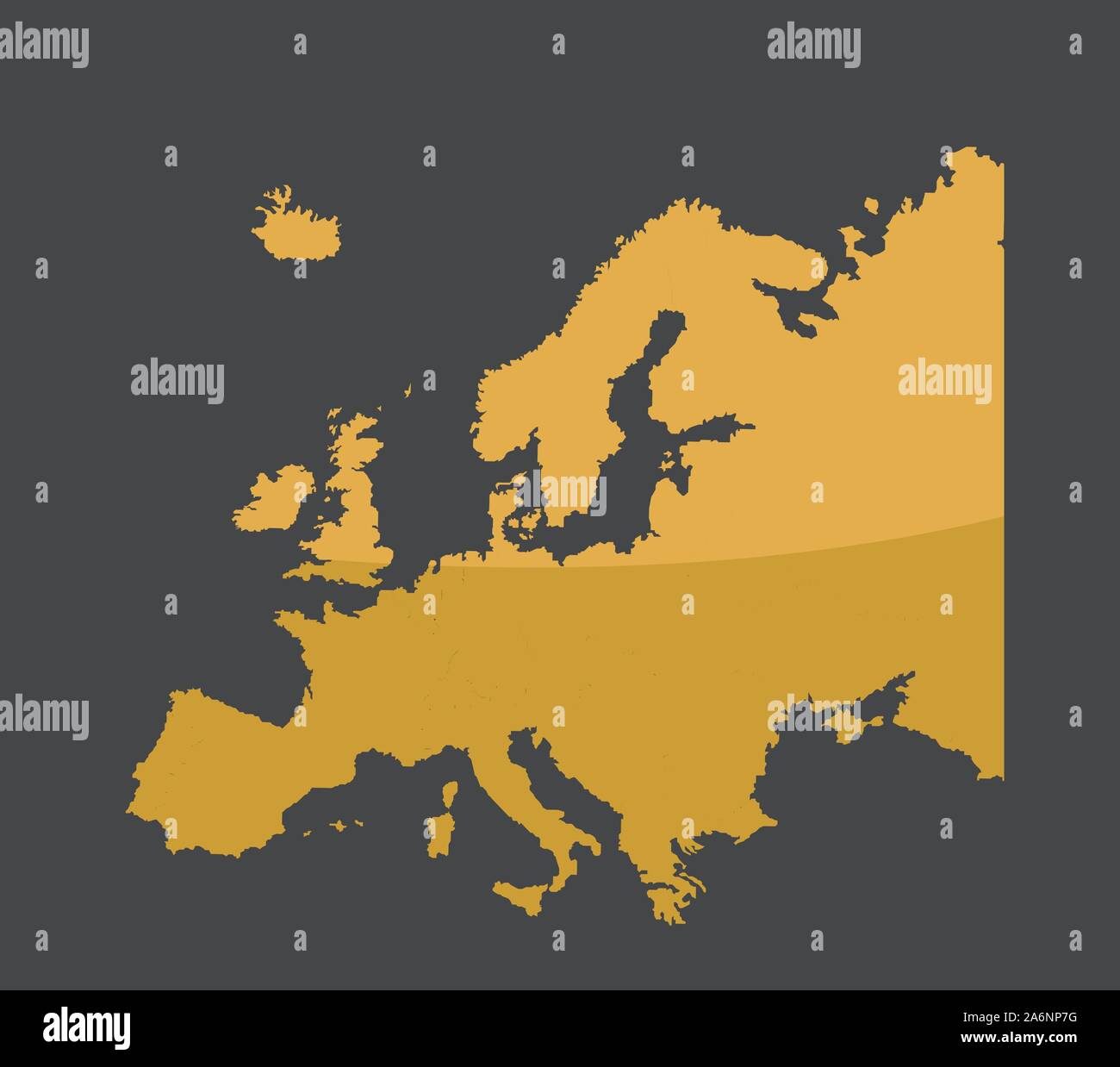 Europa map Banque d'images vectorielles - Alamy