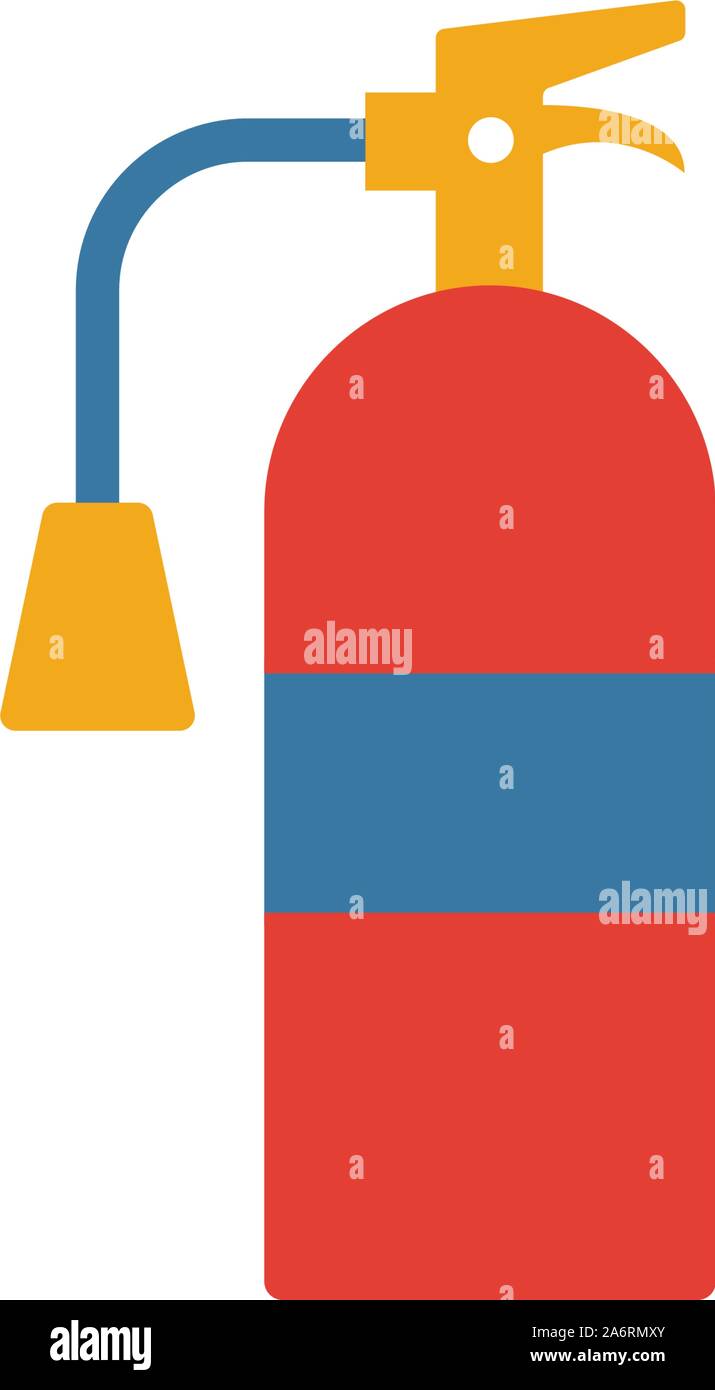 L'icône de l'extincteur. L'élément simple de la sécurité incendie ...