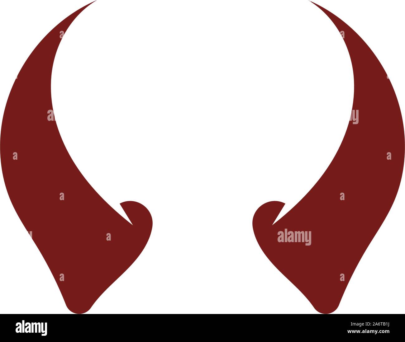 Corne du diable l'icône vecteur illustration modèle logo design Image ...