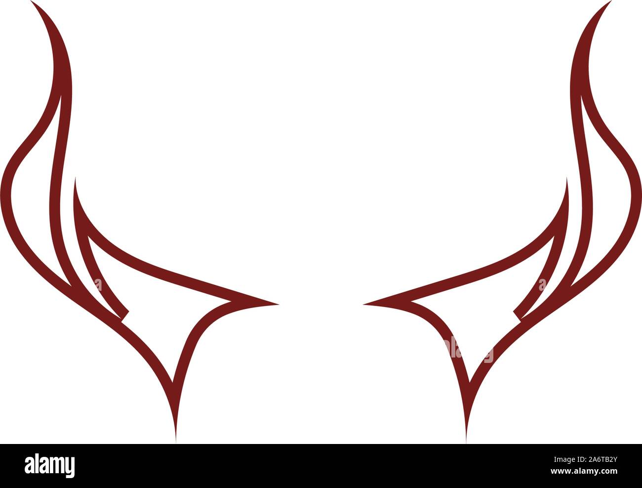 Corne du diable l'icône vecteur illustration modèle logo design Image ...