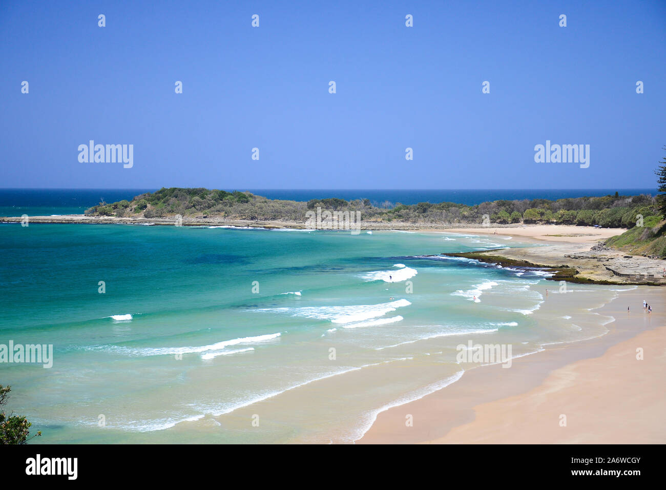 Plage principale de yamba Banque de photographies et d’images à haute ...