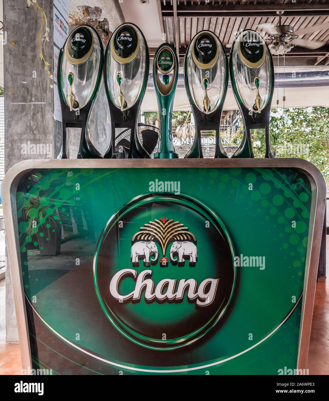 L'Île de Ko Samui, Thaïlande - Mars 18, 2019 : touchez la barre verte ...