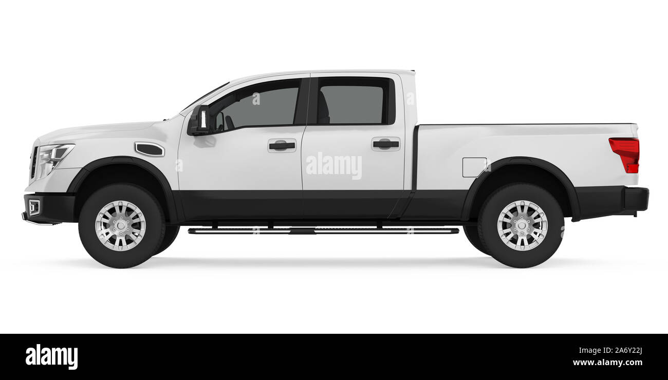 White pick up truck Banque de photographies et d’images à haute ...