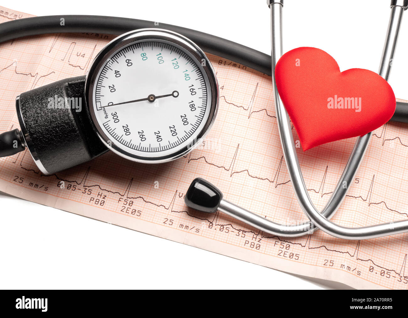 Carta de electrocardiograma Banque de photographies et d’images à haute ...