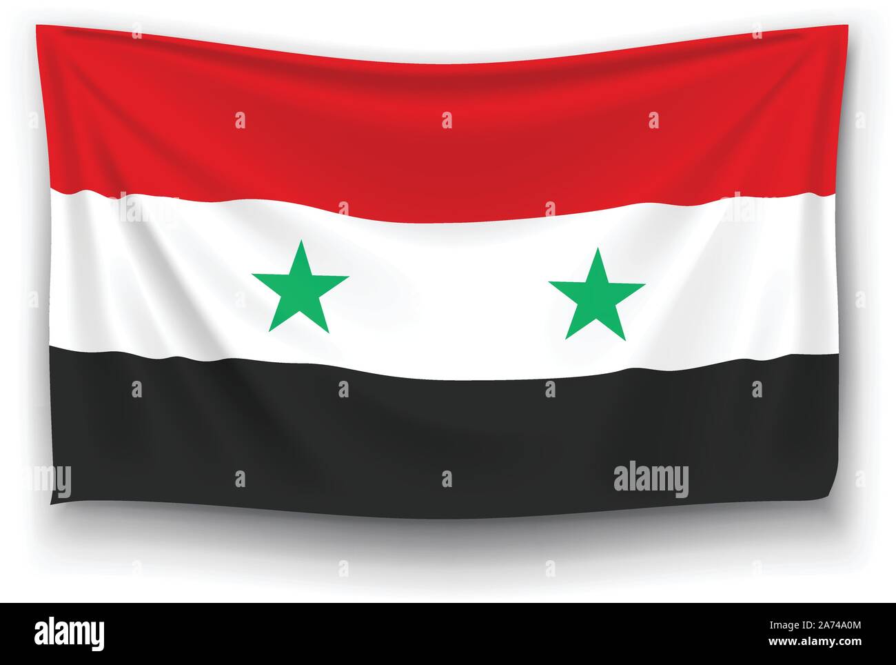 Drapeau syrien Banque d'images vectorielles - Alamy