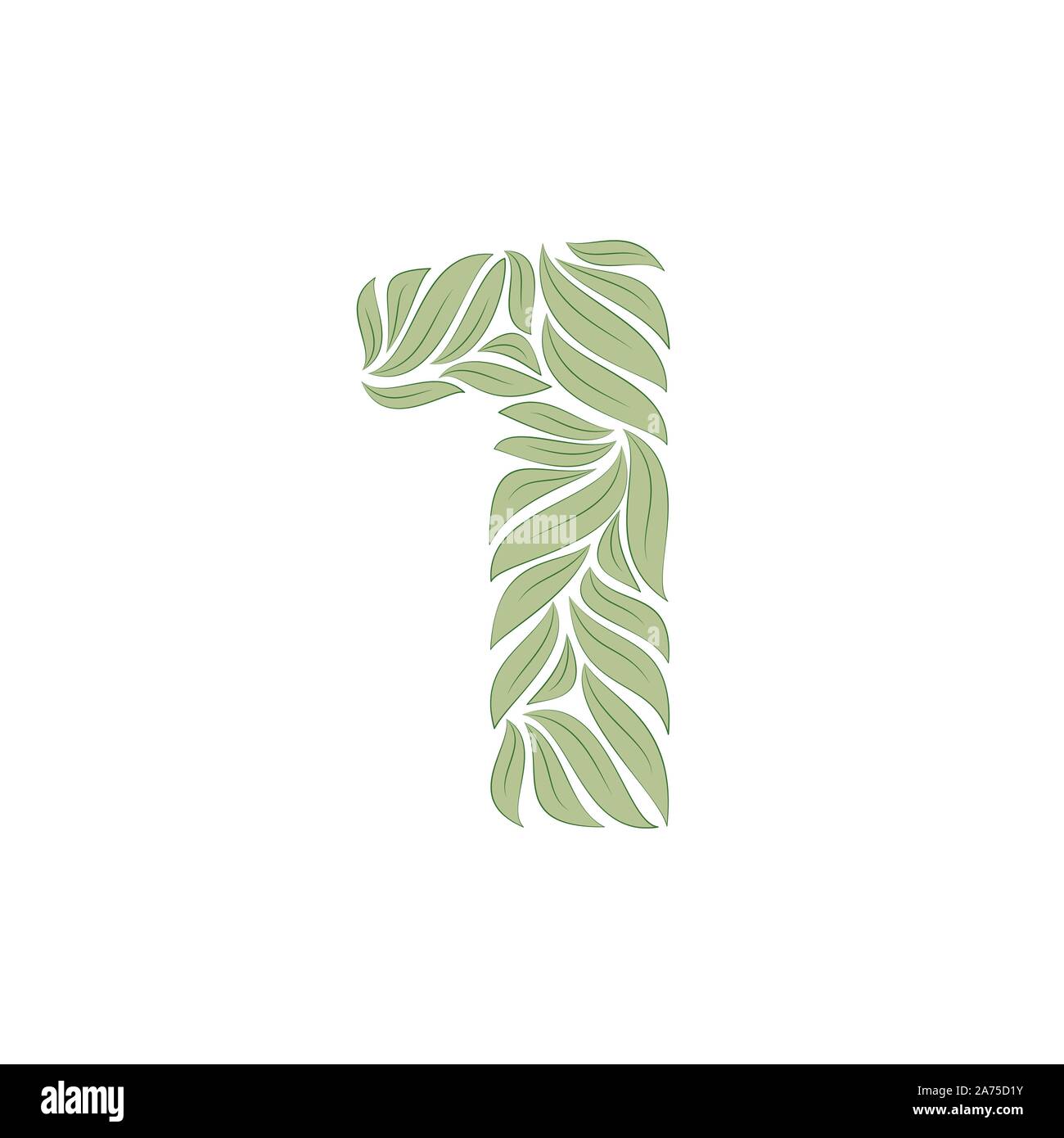 Chiffre 1 vert Banque de photographies et d’images à haute résolution ...