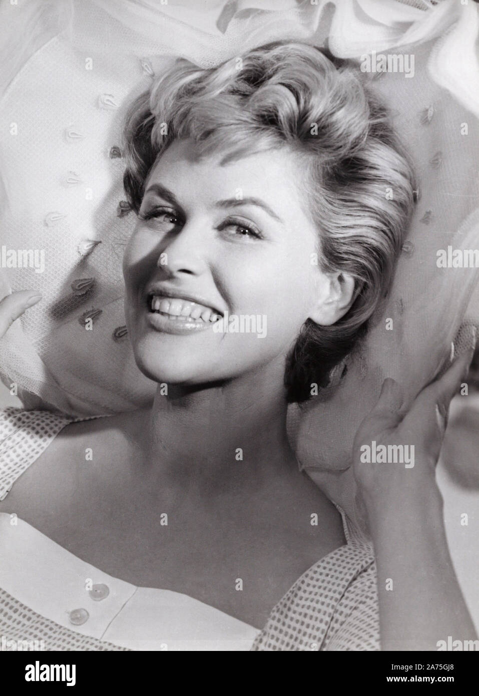 Bibi Johns, schwedische Schauspielerin und Sängerin, Deutschland um 1960. L'actrice et chanteuse ...