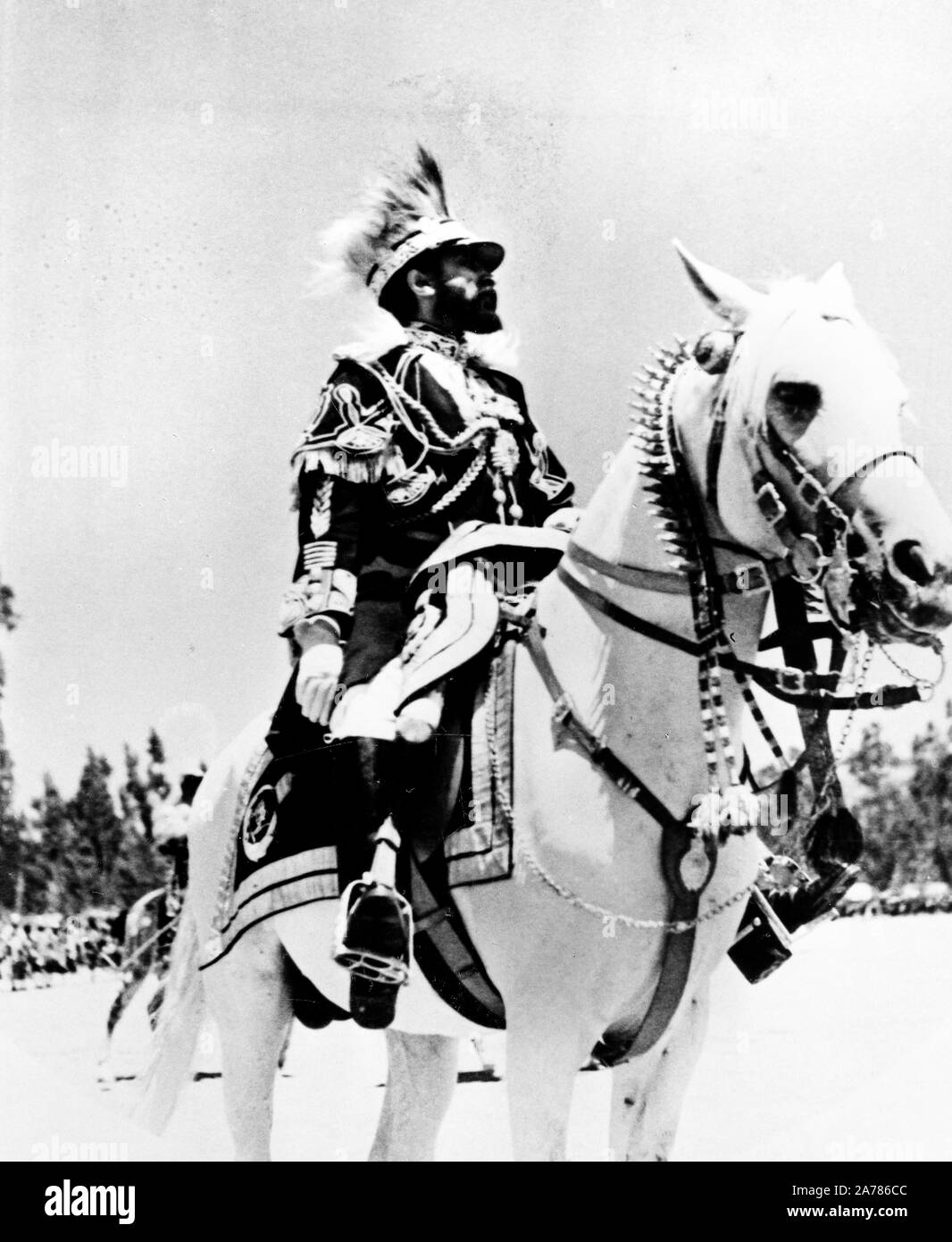 Le négus Haïlé Sélassié en niveau uniforme, Addis Ababa, Ethiopie 1930 ...