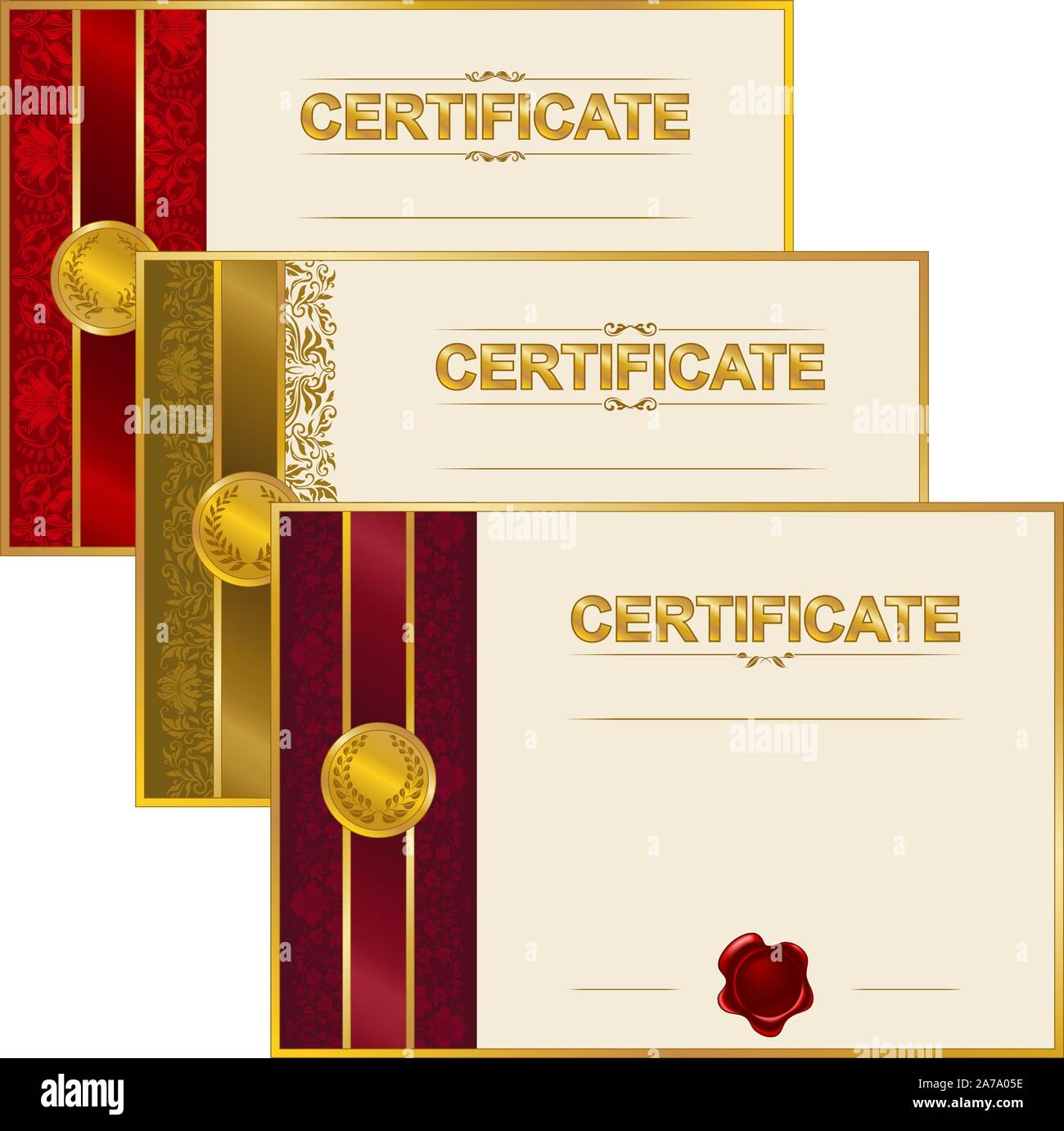 Certificat vierge Banque d'images vectorielles - Page 2 - Alamy