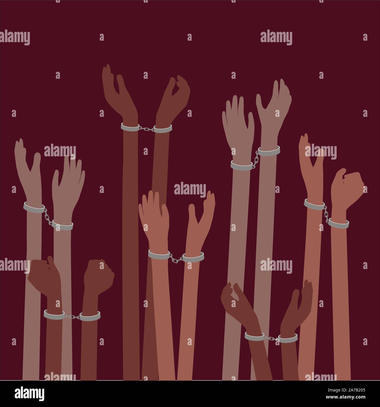 Châtiment esclaves Banque d'images vectorielles - Alamy