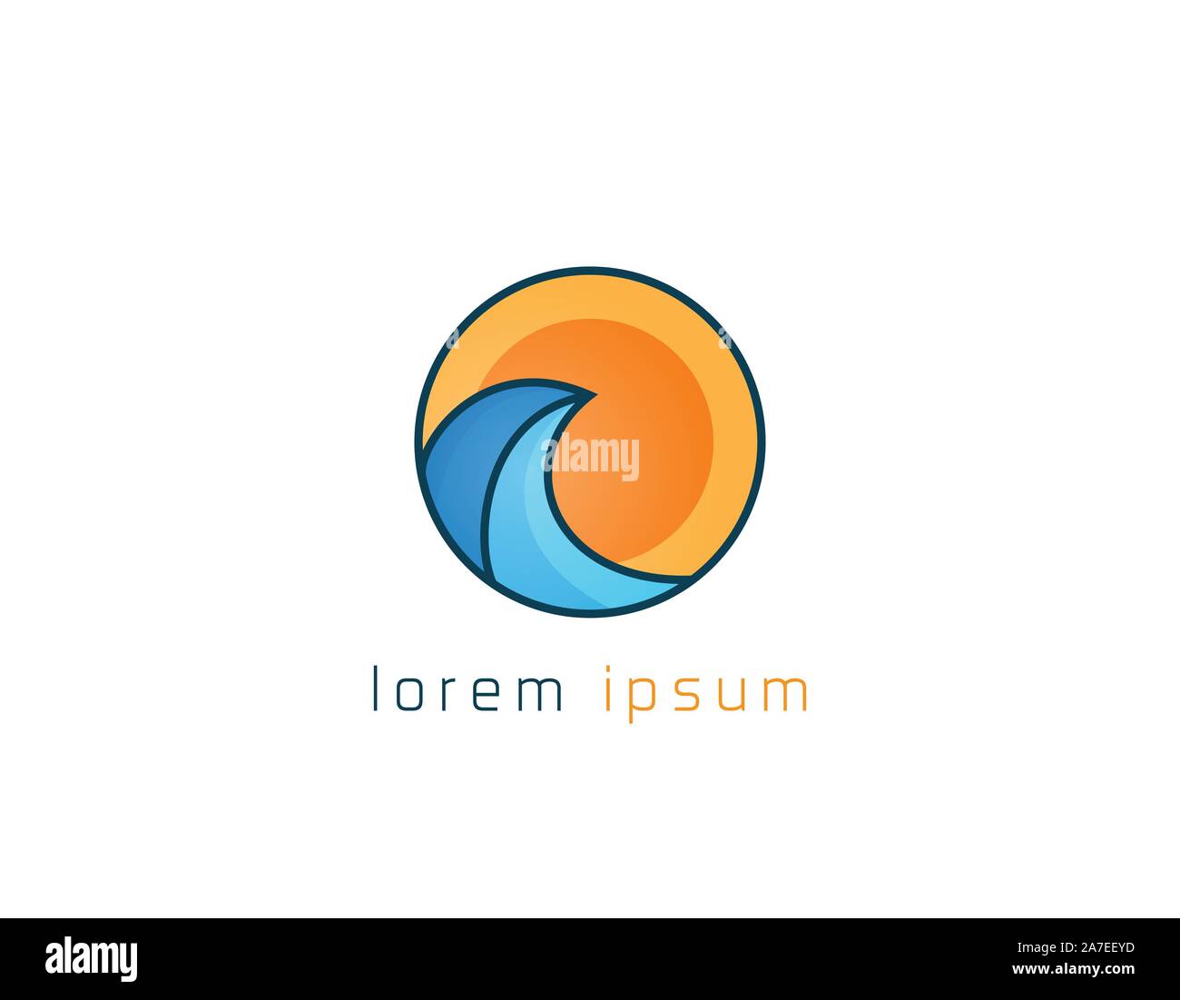 Logo de la mer Banque d'images vectorielles - Alamy