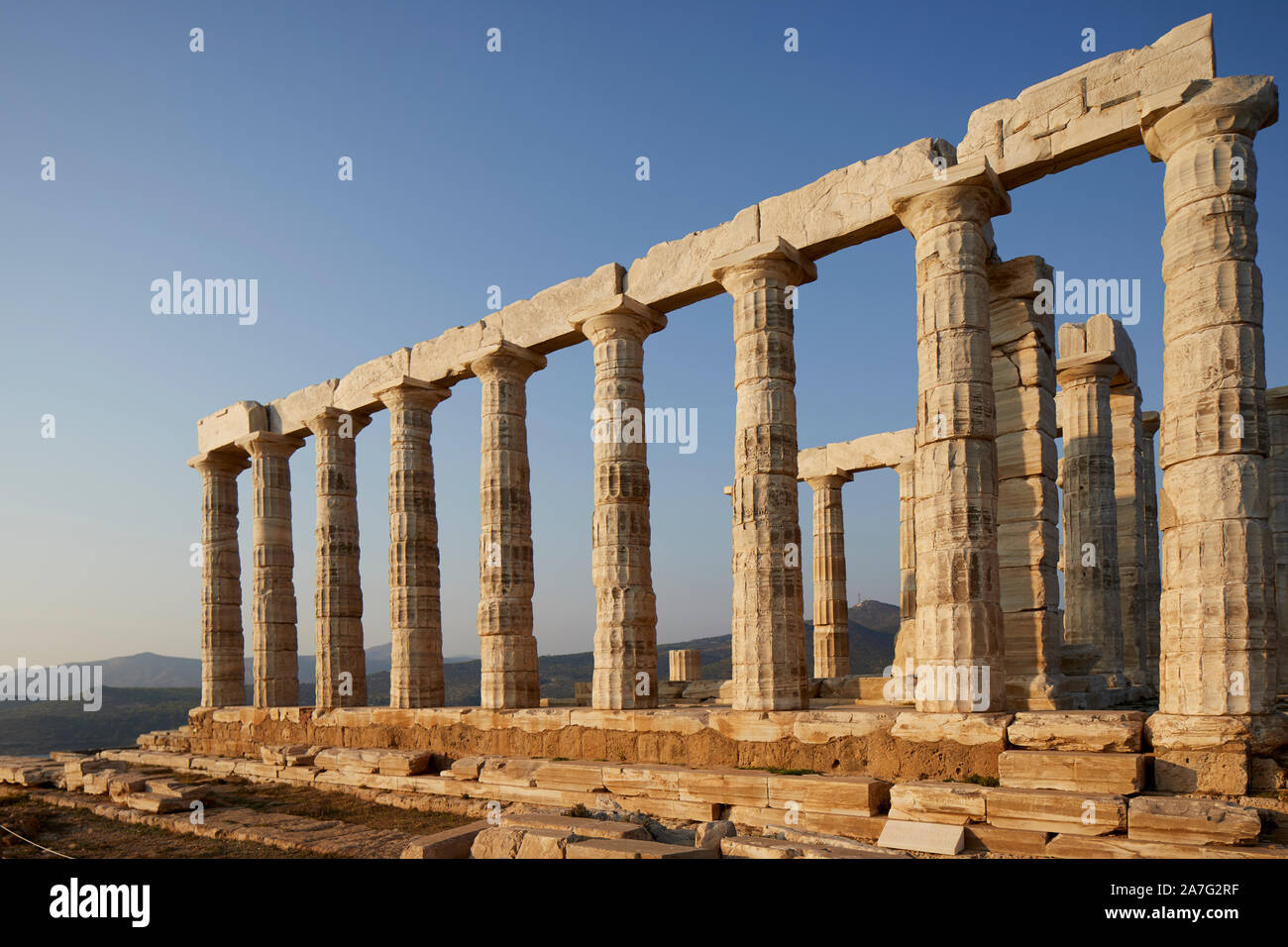 Grèce La Grèce antique temple de Poséidon au Cap Sounion, construit au ...