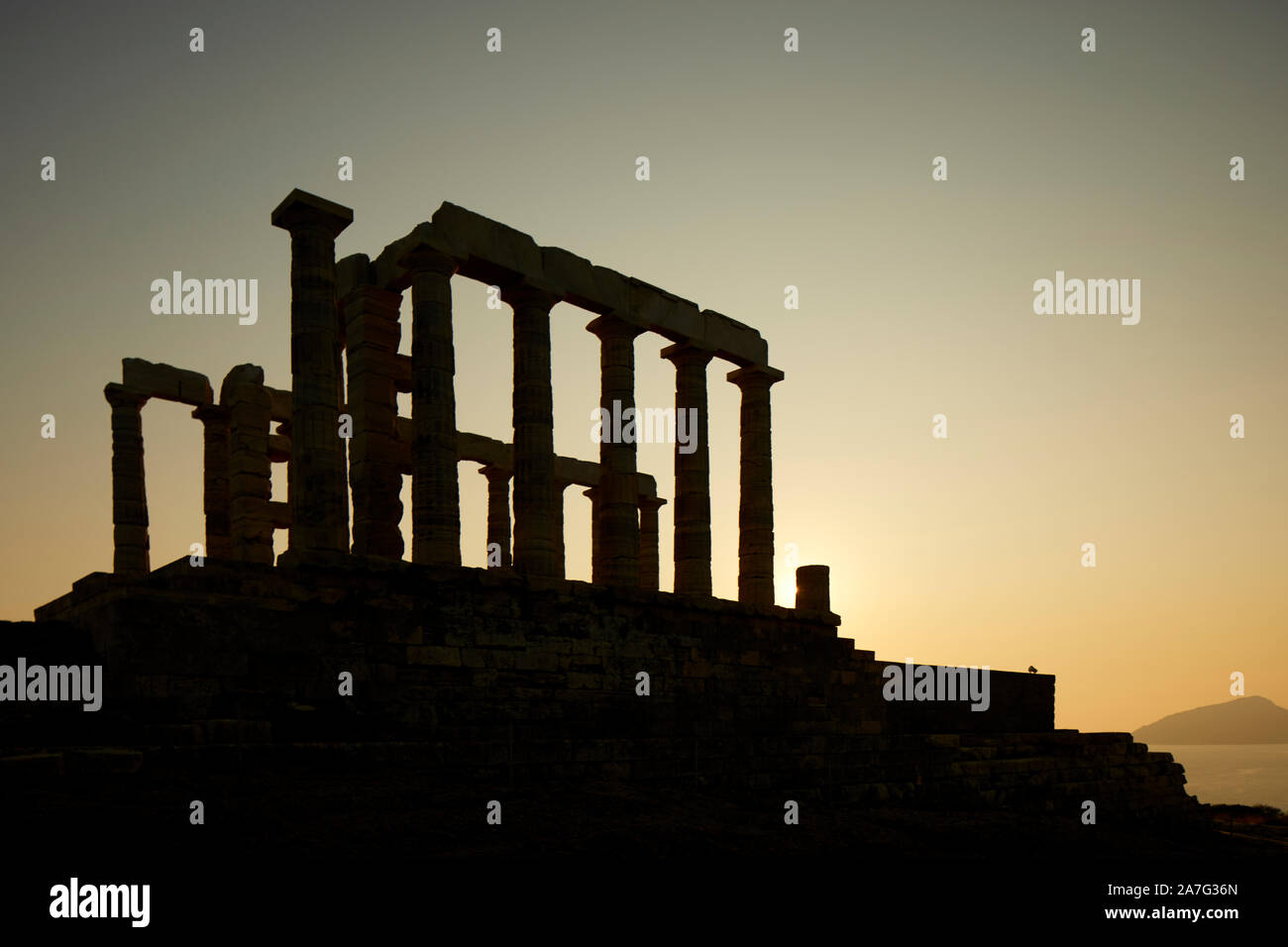 Grèce La Grèce antique temple de Poséidon au Cap Sounion, construit au ...