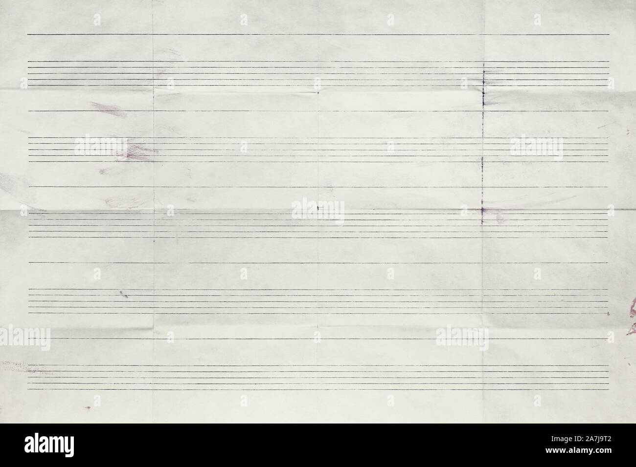 Partitions de musique sans notes, des lignes horizontales, la surface ...