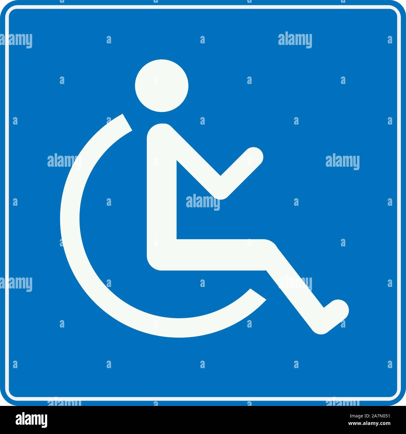 Symbole handicapé Banque d'images vectorielles - Alamy