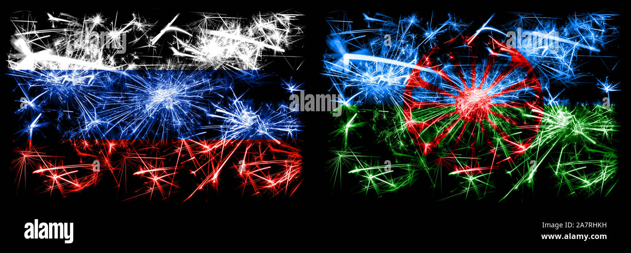 La Russie, Fédération de vs Gypsy, célébration du Nouvel An Romain ...