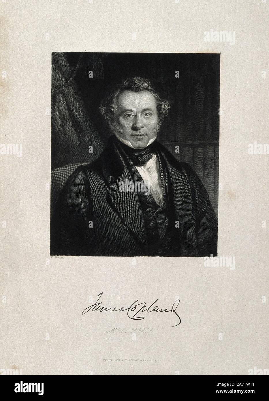 Stipple engraving with etching Banque de photographies et d’images à ...