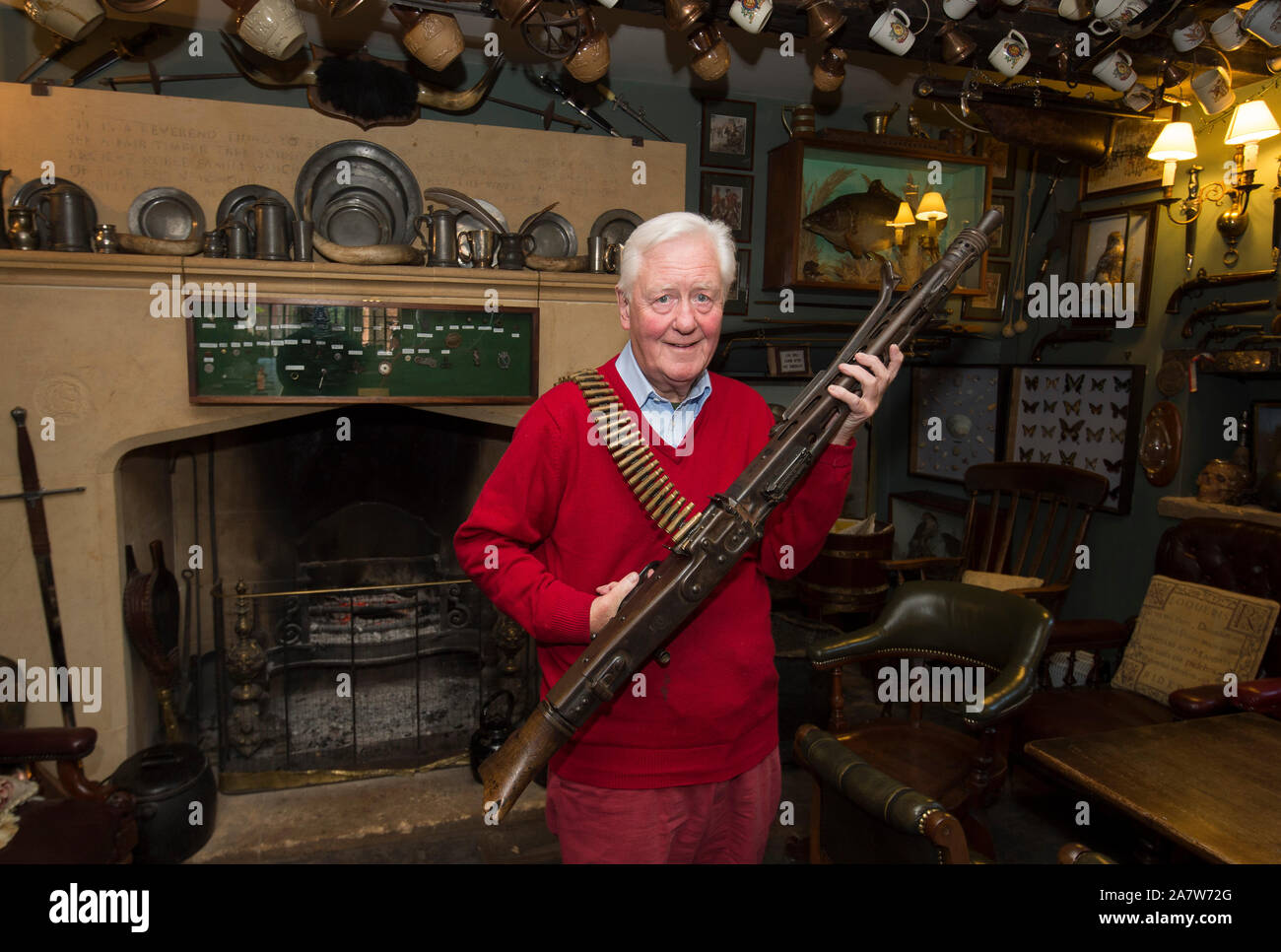 Sir Benjamin Slade à son domicile près de Taunton. Il est à la ...
