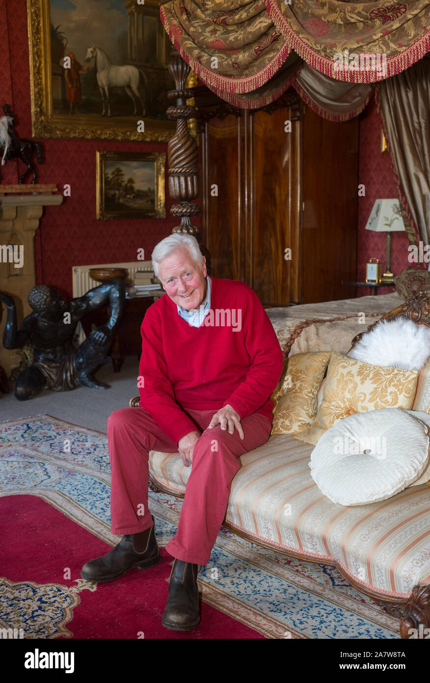 Sir Benjamin Slade à son domicile près de Taunton. Il est à la ...