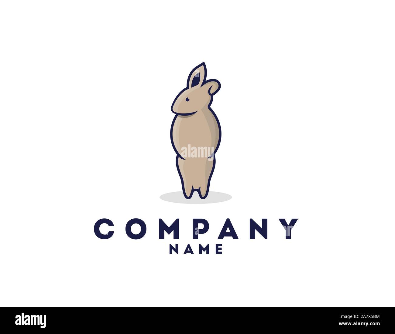 Logo de lapin Banque d'images vectorielles - Alamy
