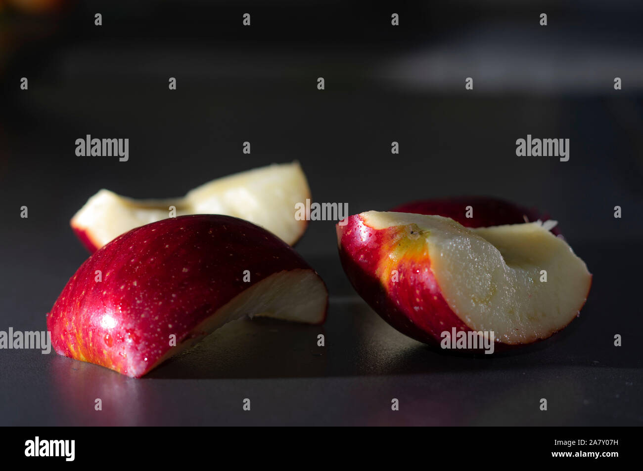 Apple wedges Banque de photographies et d’images à haute résolution - Alamy