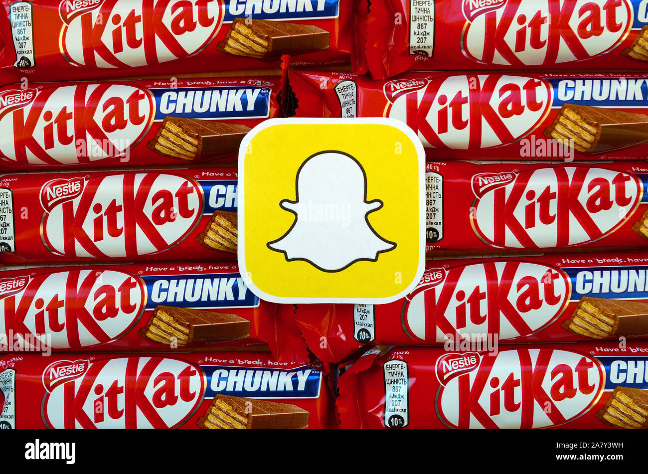 Logo snapchat rouge Banque de photographies et d’images à haute ...