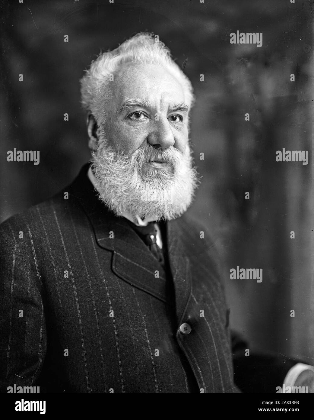 L'inventeur alexander graham bell Banque d'images noir et blanc - Alamy