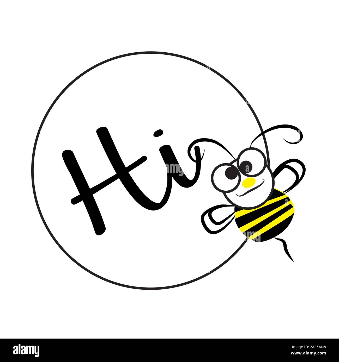 Abeille dessin stylisé Banque de photographies et d’images à haute ...