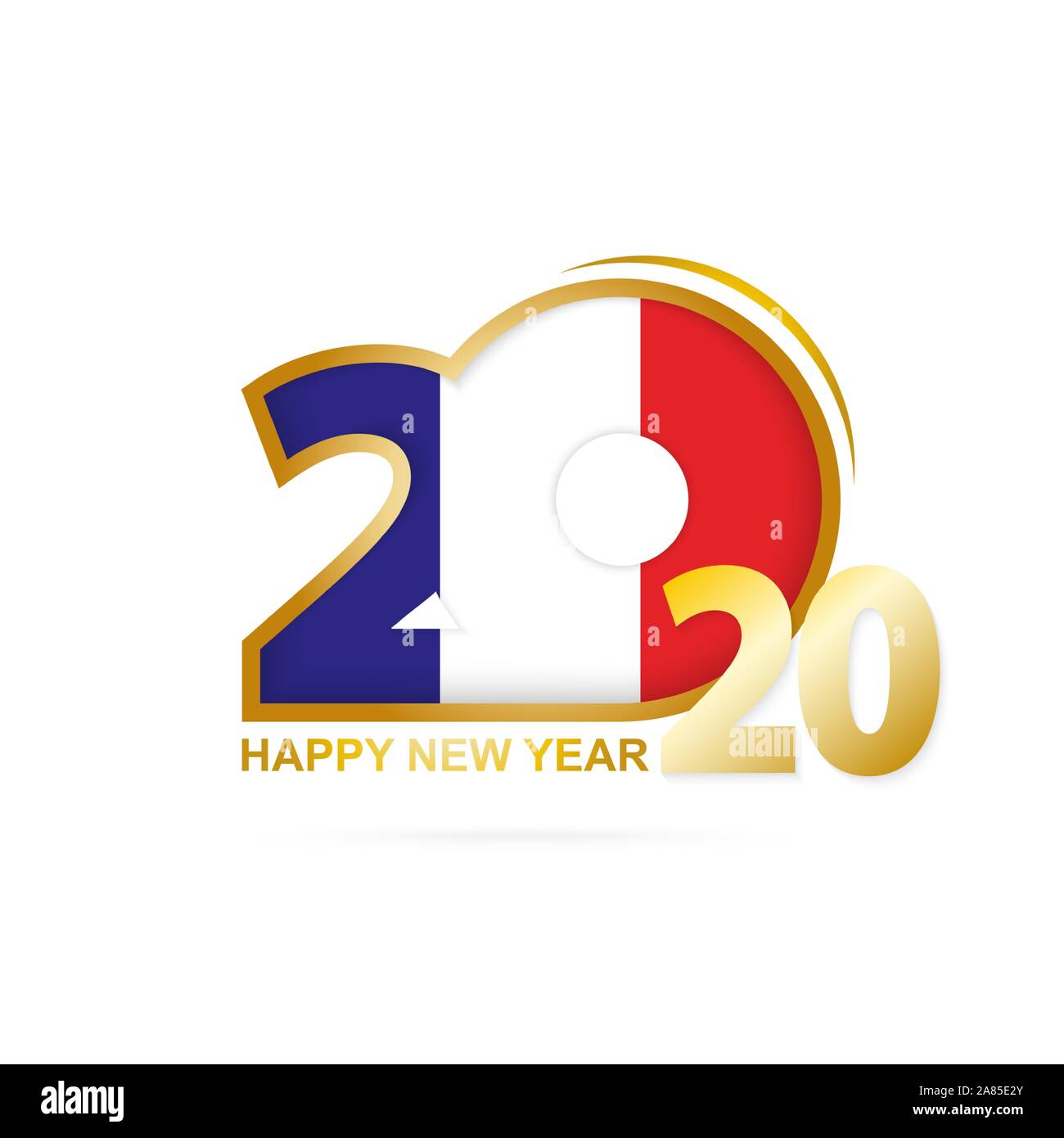 Carte de nouvel an france Banque d'images vectorielles - Alamy