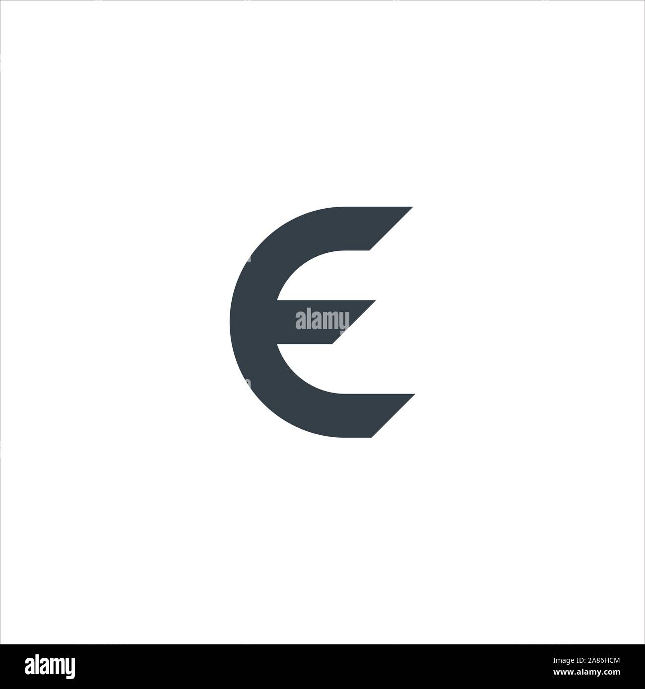 Lettre initiale E vecteur logo concept design Image Vectorielle Stock ...