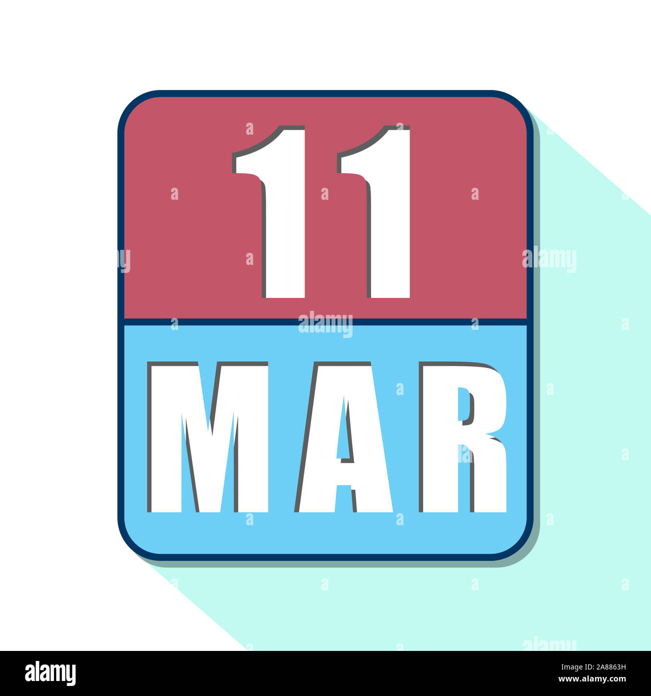 Calendrier 2020 mois de mars Banque de photographies et d’images à ...