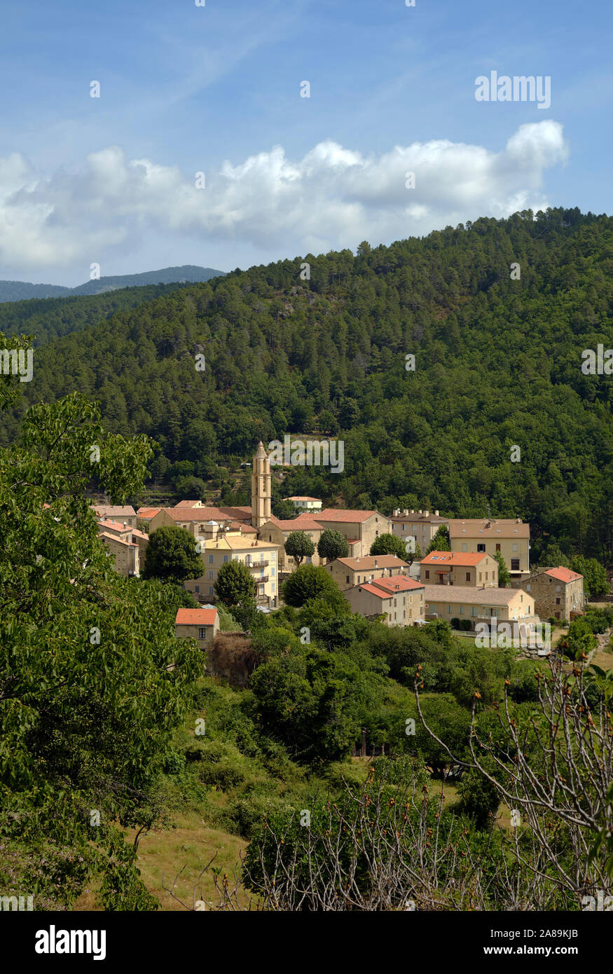 Ghisoni village Banque de photographies et d’images à haute résolution ...
