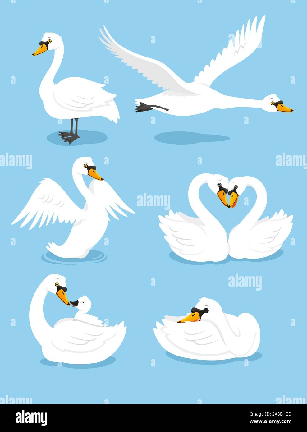 Aile Lac Banque d'images vectorielles - Alamy