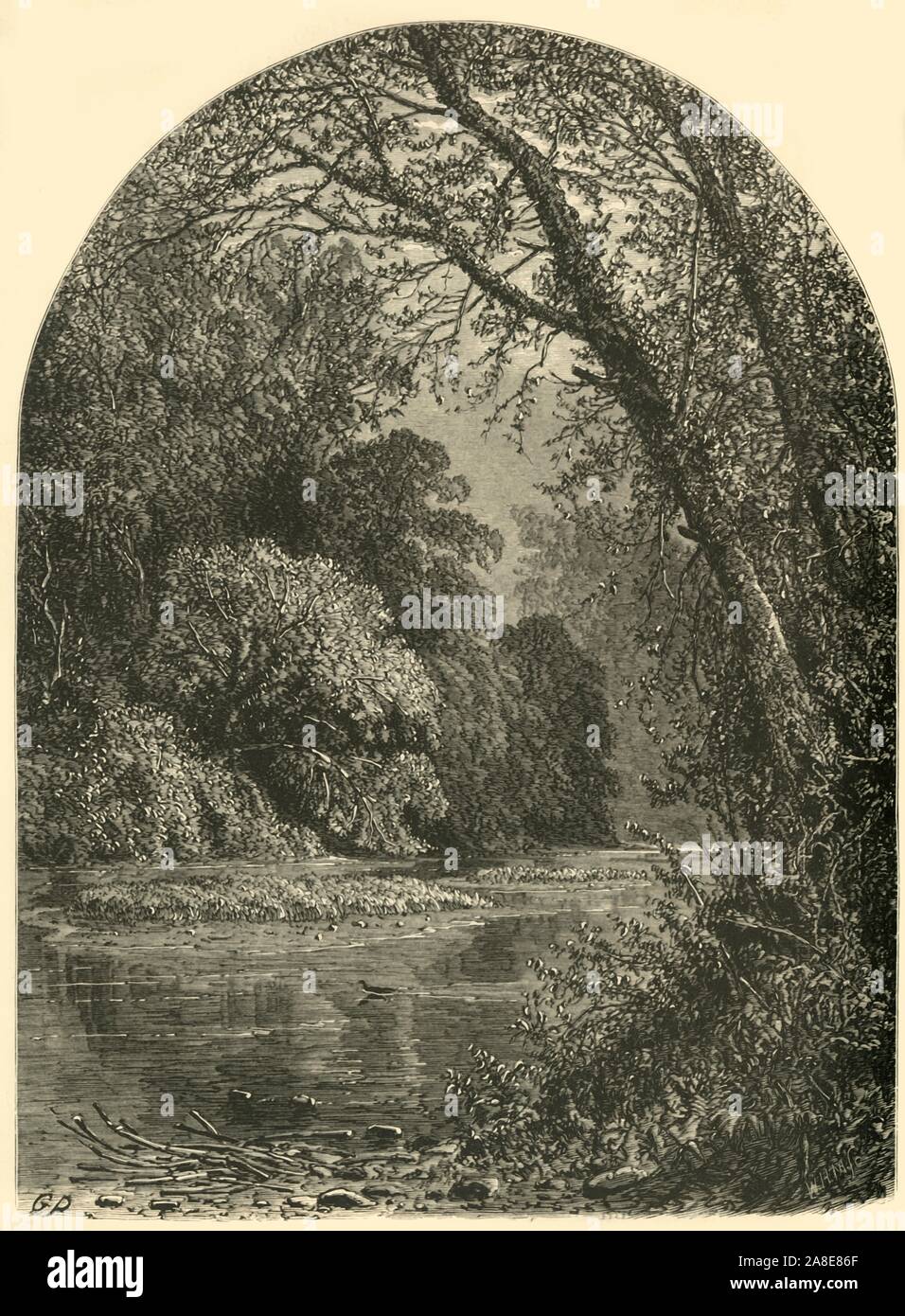 'Moss Îles, dans l', 1874 Juniata. Îles de la rivière Juniata, Michigan ...