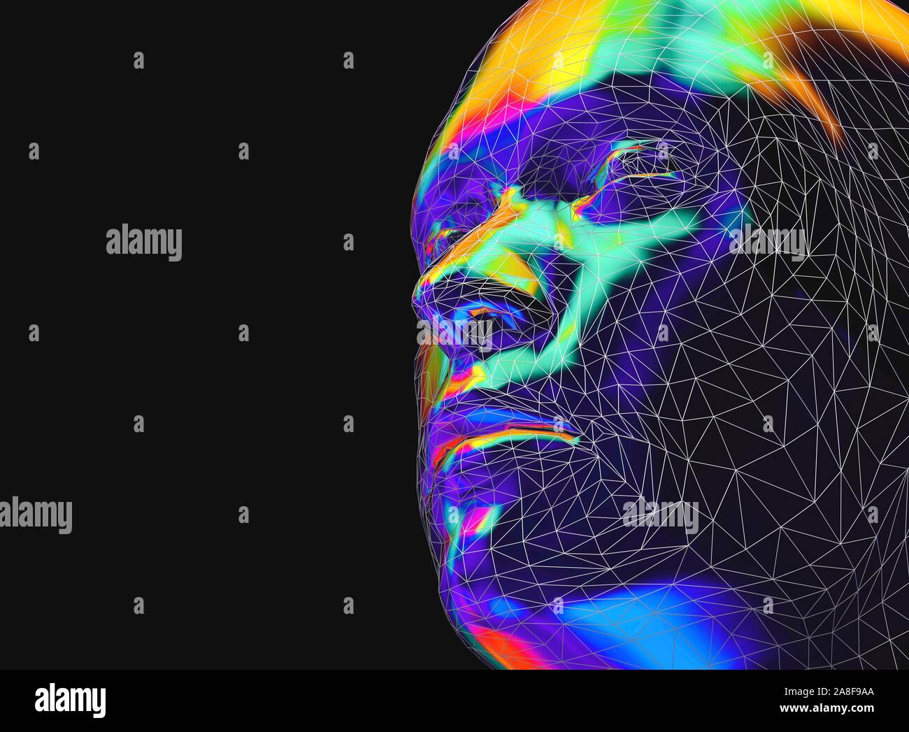 Visage filaire ai Banque de photographies et d’images à haute ...