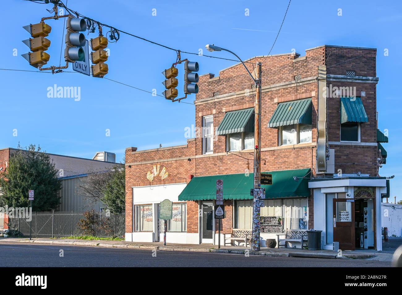 Sun Studio à 706 Union Avenue à Memphis. Sam Phillips a ouvert le ...