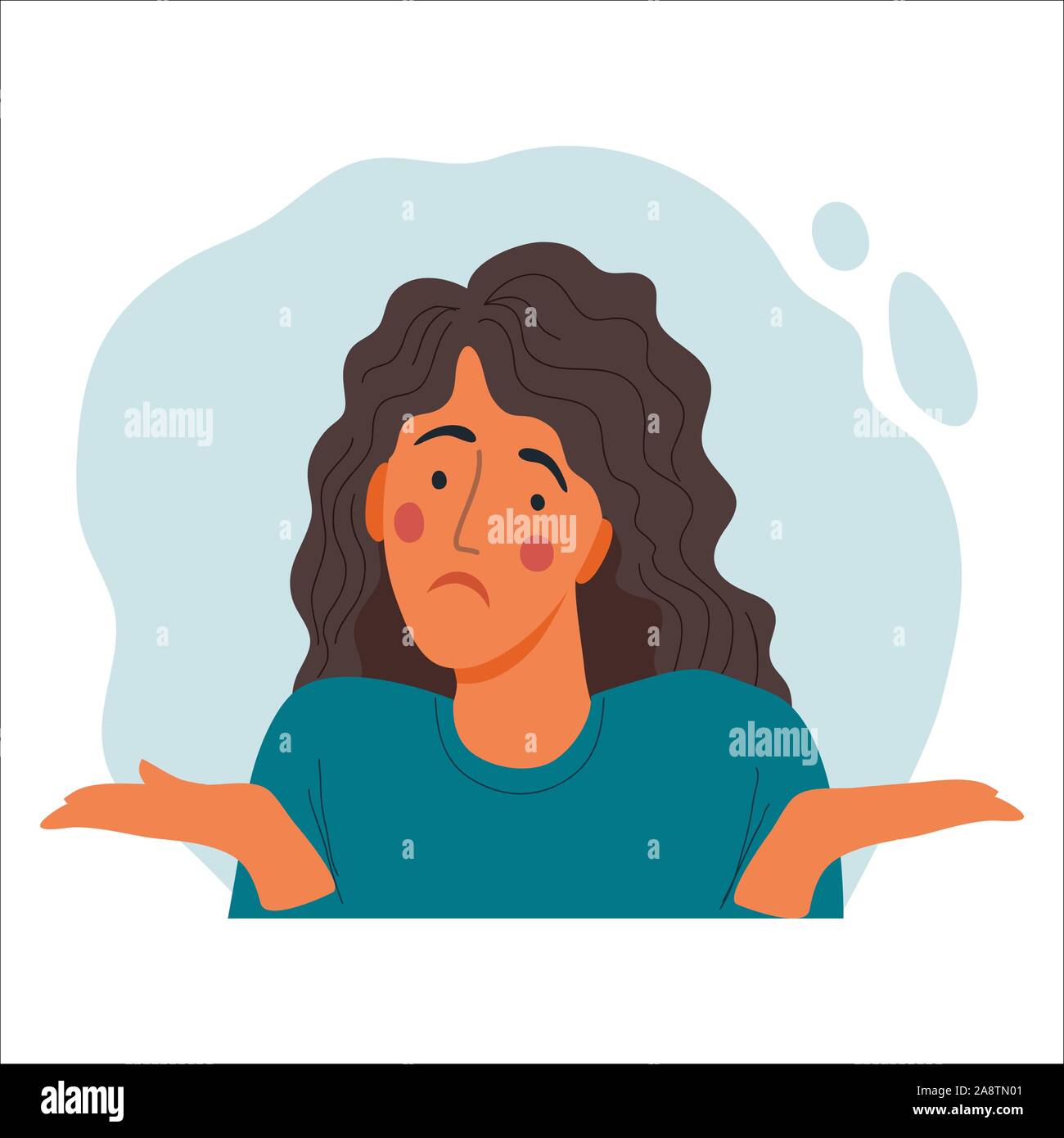 Portrait psychologique des femmes, design plat dessiné à la main ...