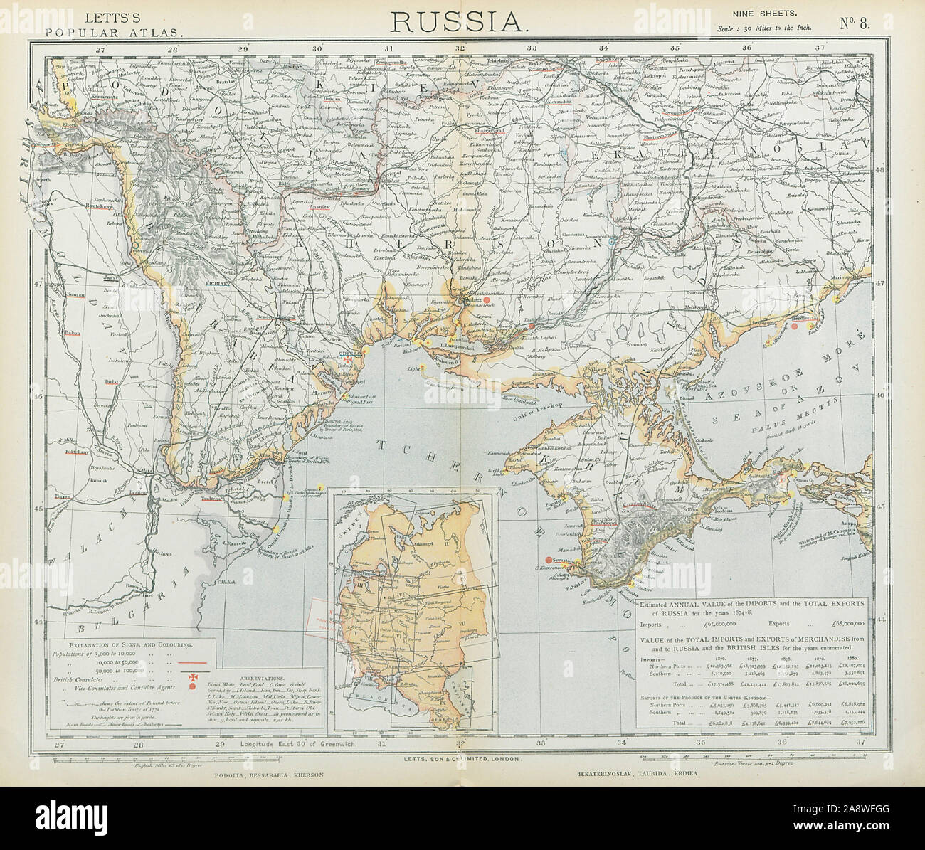 Map of kherson Banque de photographies et d’images à haute résolution ...