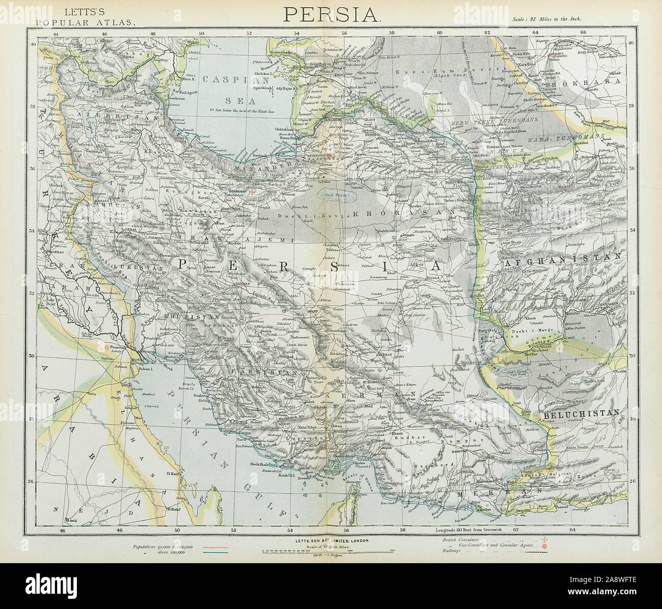 Irak iran carte Banque de photographies et d’images à haute résolution ...