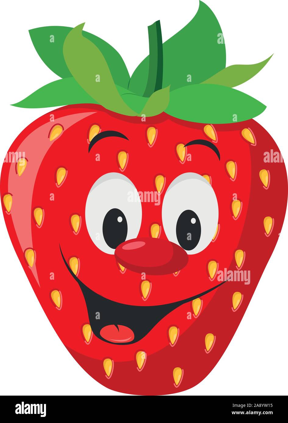 Caractères Fruits Collection : Vector illustration d'un drôle de ...