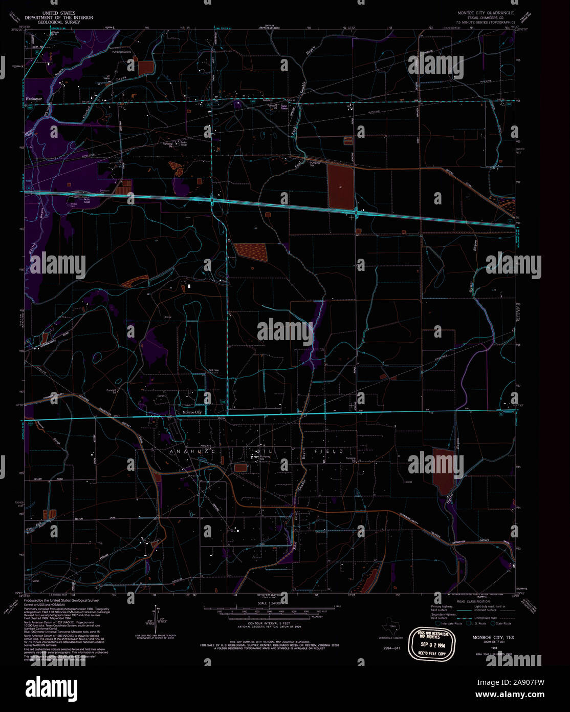 Carte de la ville de monroe Banque de photographies et d’images à haute ...