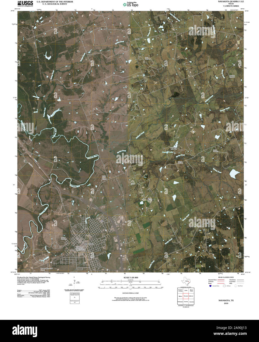 Carte de navasota Banque d'images détourées - Alamy