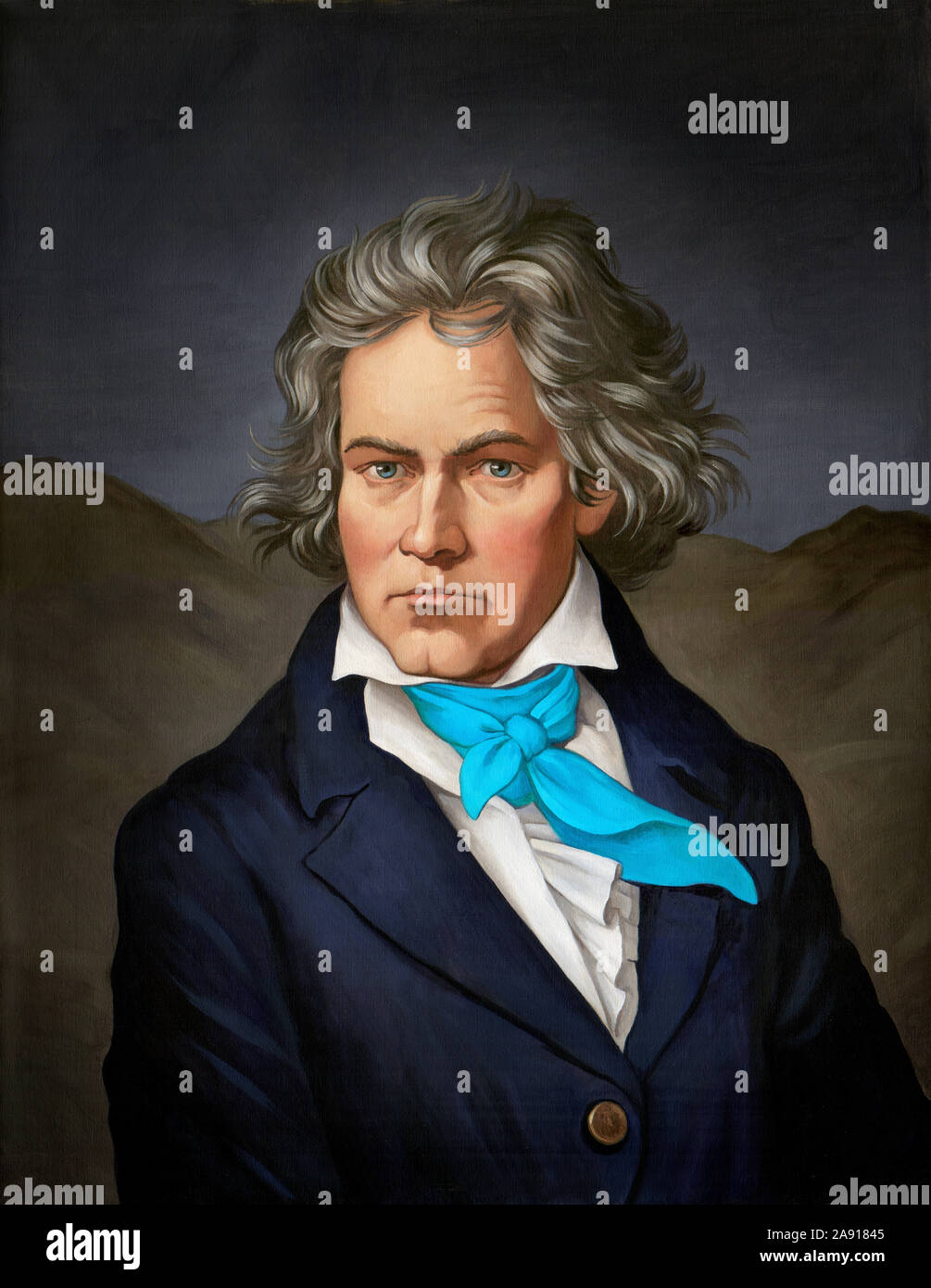 Portrait De Ludvig Van Beethoven Banque d'image et photos - Alamy