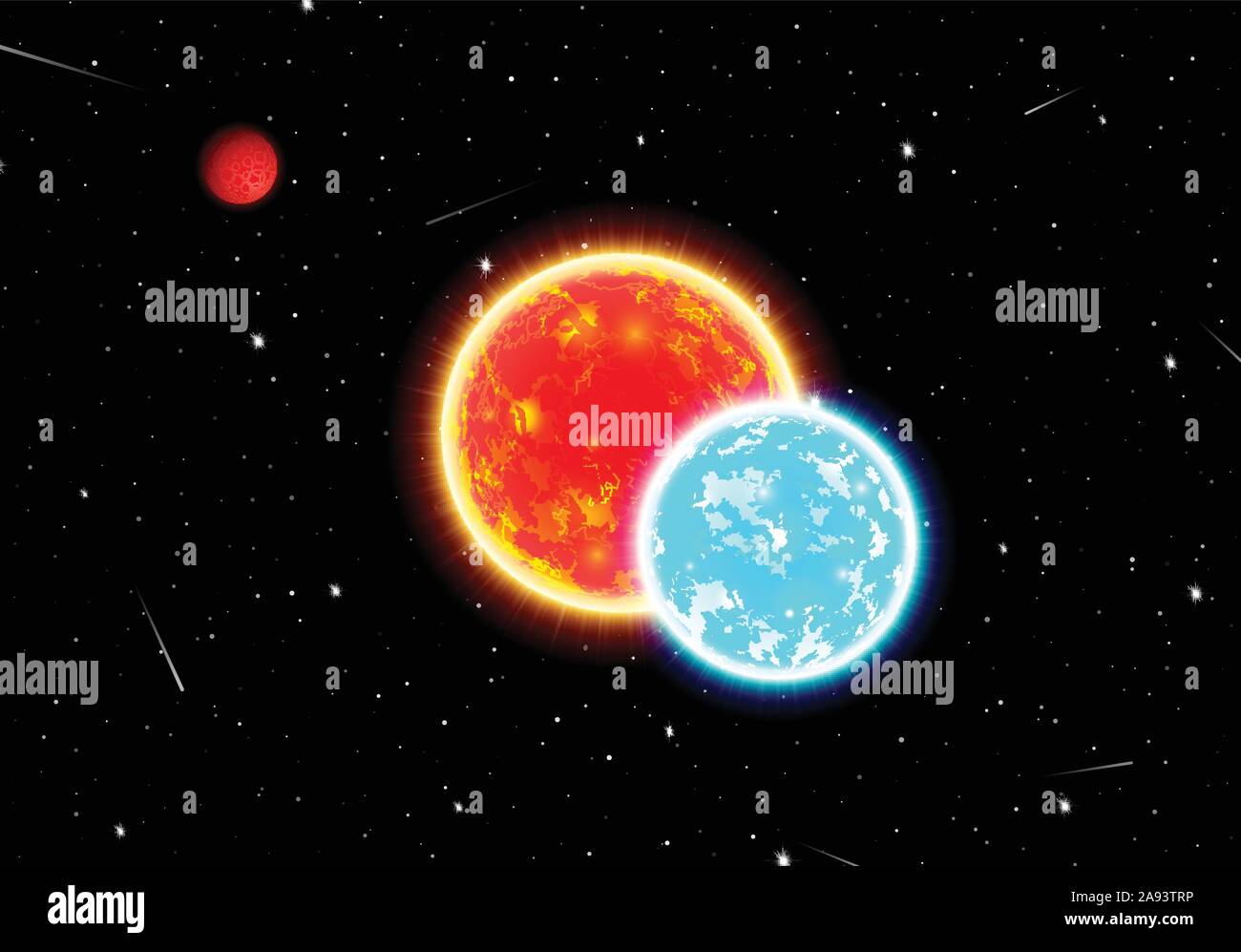 Système à double étoile Banque d'images vectorielles - Alamy