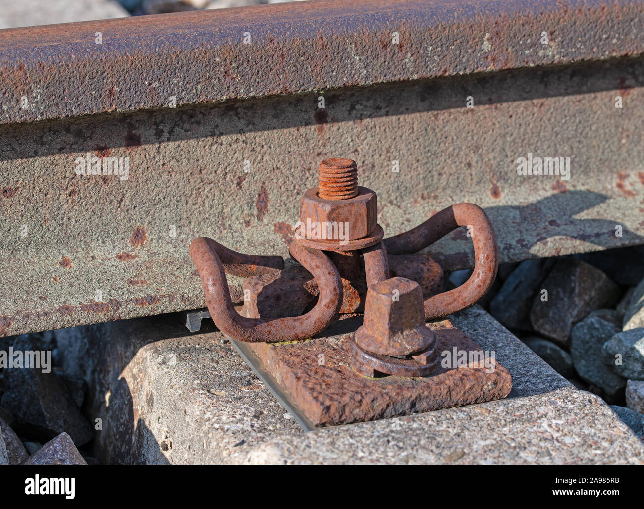 Rail fastening Banque de photographies et d’images à haute résolution ...