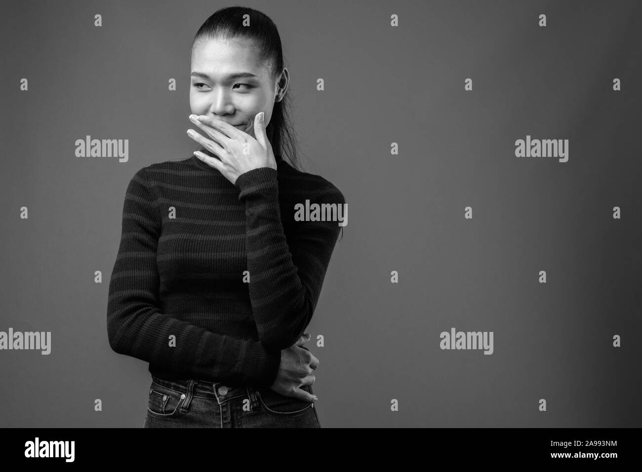 Female transgender Banque d'images noir et blanc - Alamy