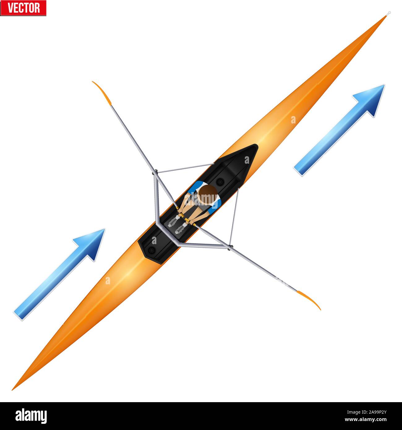 Rameur olympique Banque d'images vectorielles - Alamy